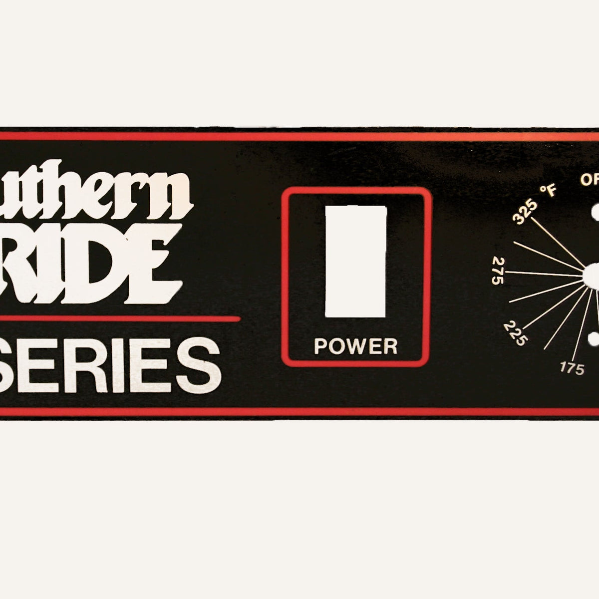 415019 SPK Standard Controls Panel Overlay | Parts – Southern Pride of ...